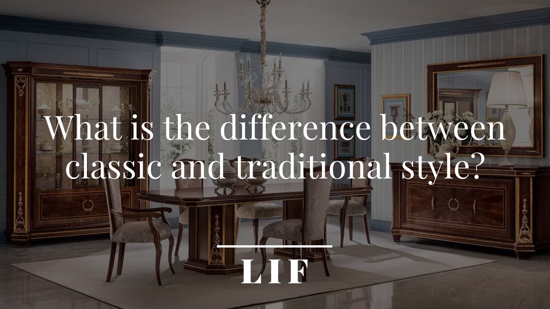 What is the difference between classic and traditional style?