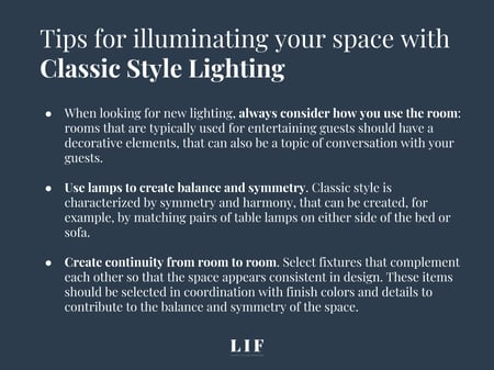 Why to choose a classic lighting design for your interiors